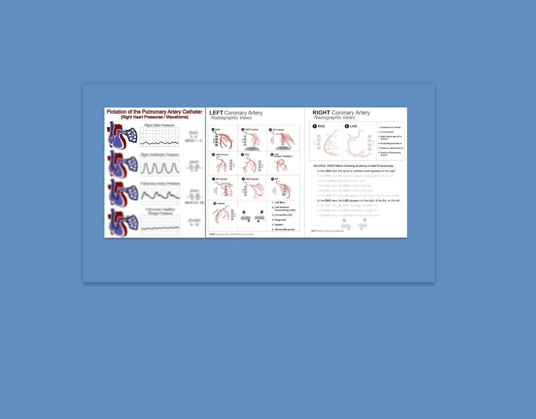 BUNDLE - Coronary Artery Radiographic Views & Right Heart Cath ...