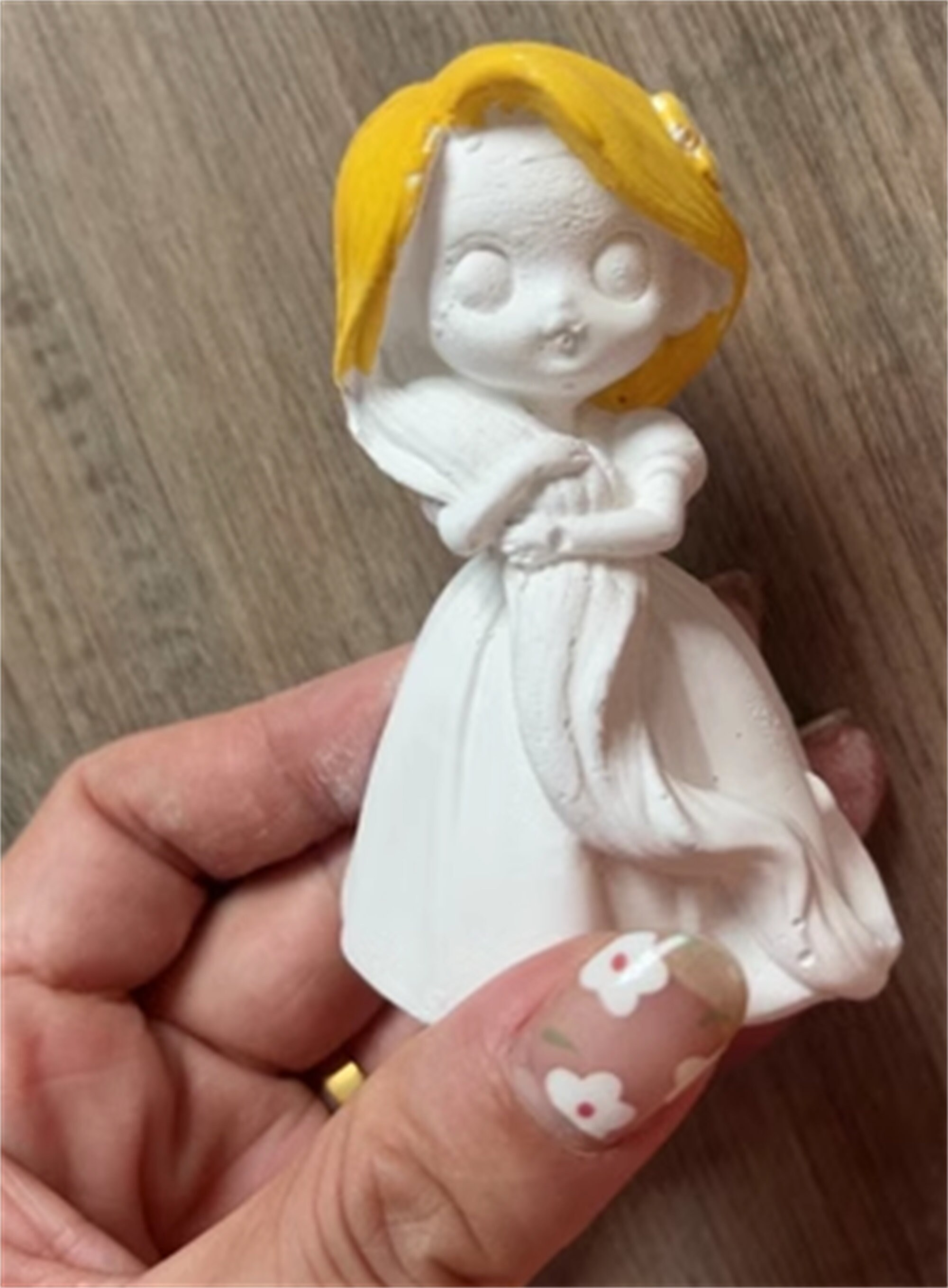 Hand-painted Plaster Doll Coloring Children's Handmade - Etsy