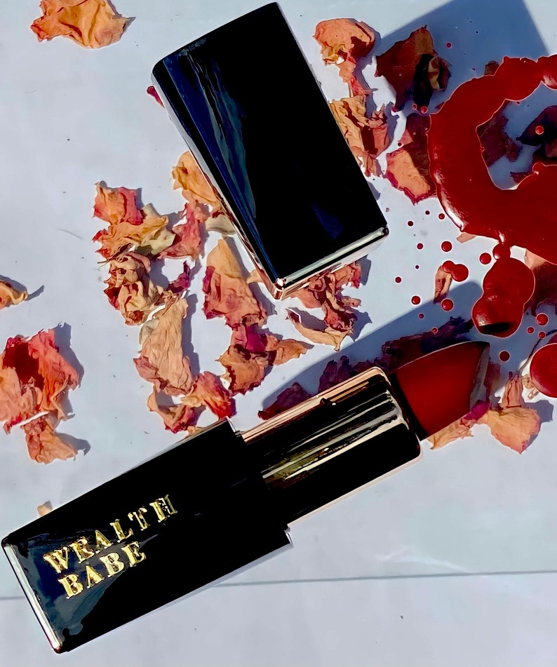 Raw 91 Dark Red Matte Lipstick - Etsy