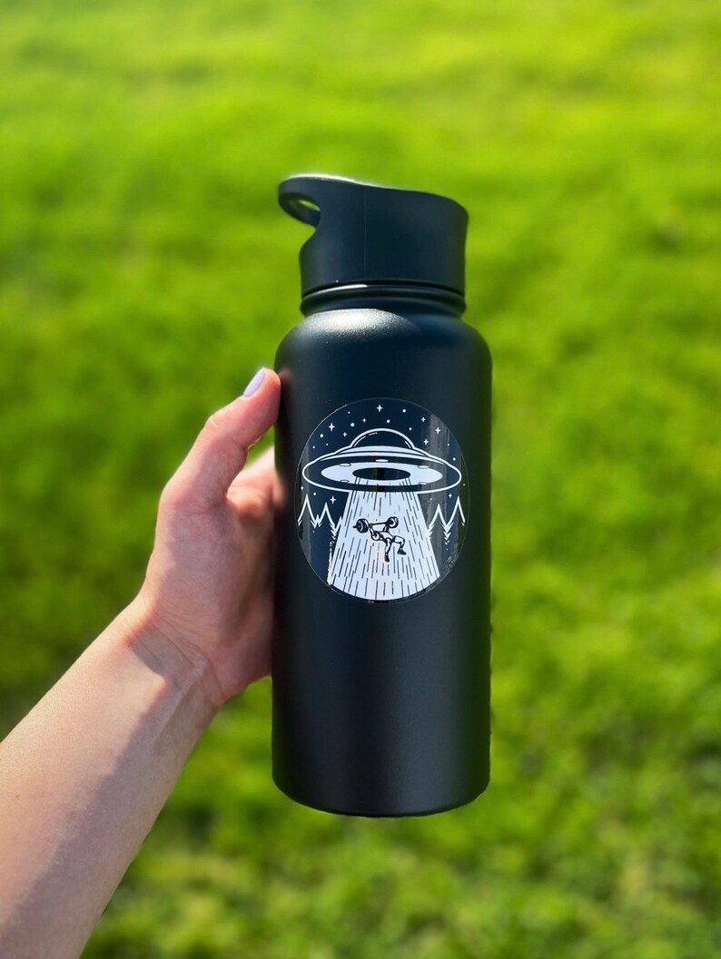 3x3 Alien Abduction Sticker / Waterproof / Scratchproof / Small Gift ...