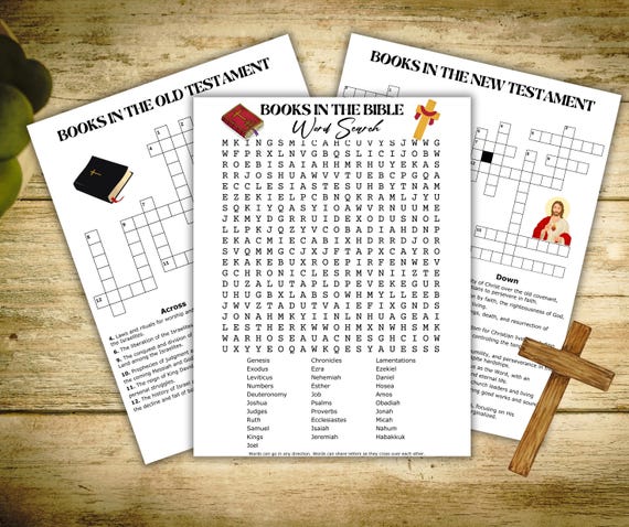 Crossword Church Old And New Testament Christian Crossword Puzzles