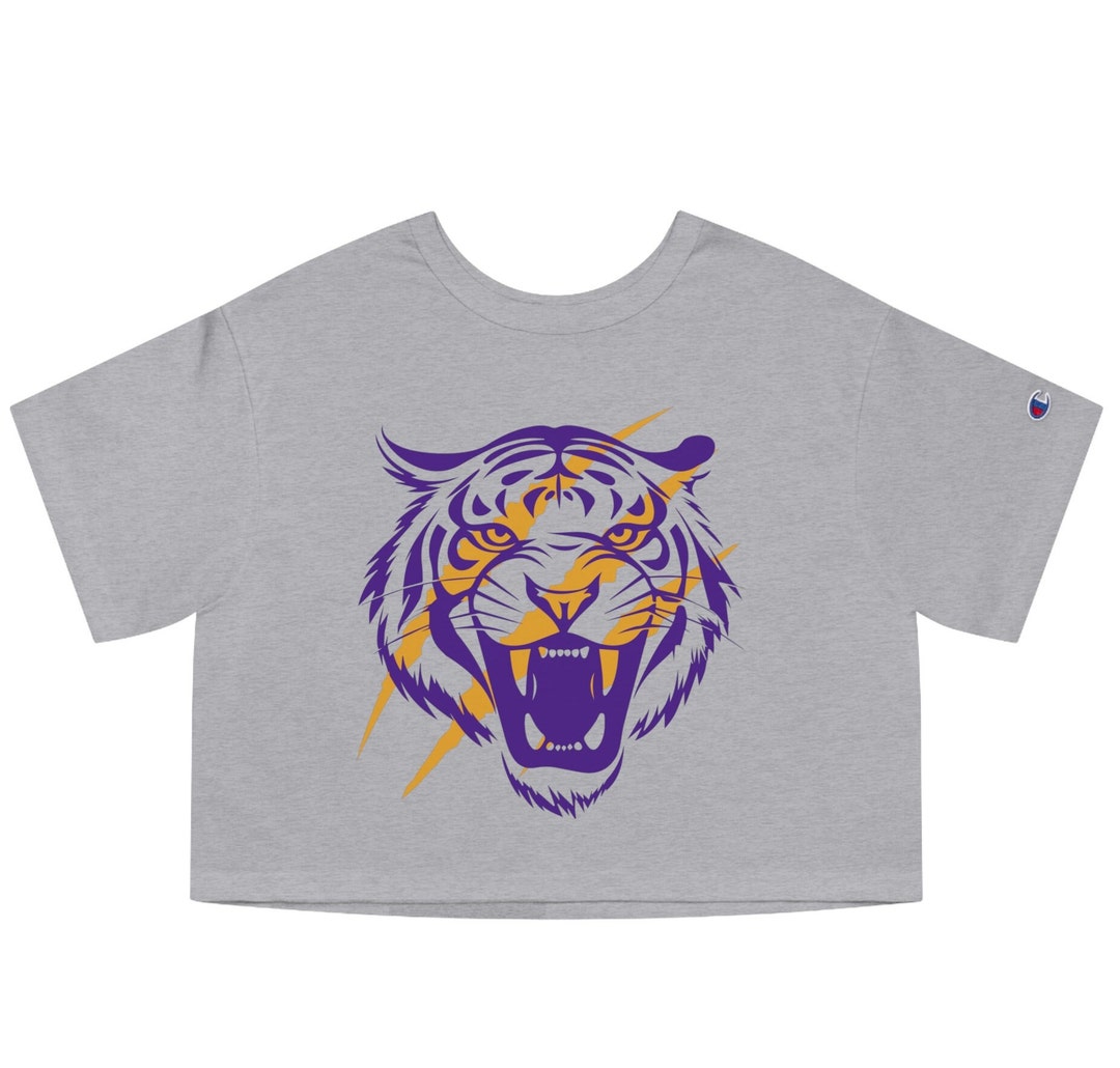 Women's Tigers Cropped Tee, Tigers Shirt, Women's Tigers Tee Tigers ...