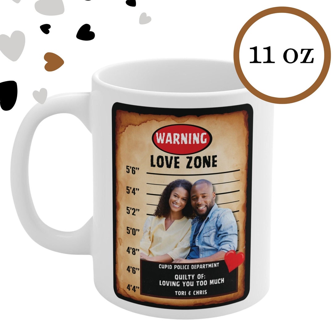Funny Personalized Couples Mugshot Coffee Mug Funny Anniversary Gift ...