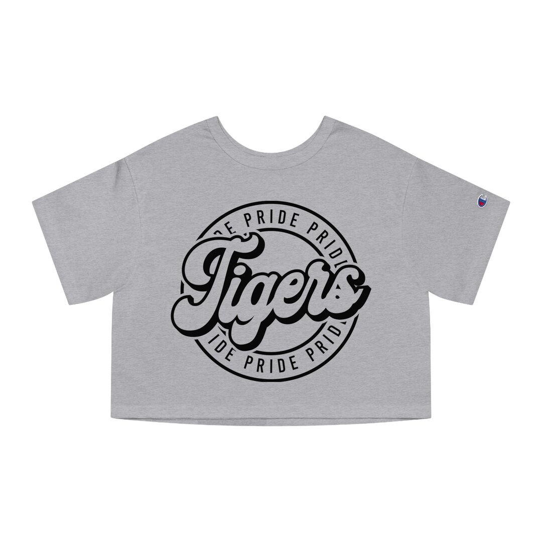 Women's Retro Tigers Cropped Tee, Tiger Football, Women's Tigers Shirt ...