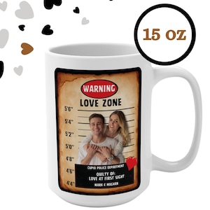 Funny Personalized Couples Mugshot Coffee Mug Funny Anniversary Gift ...