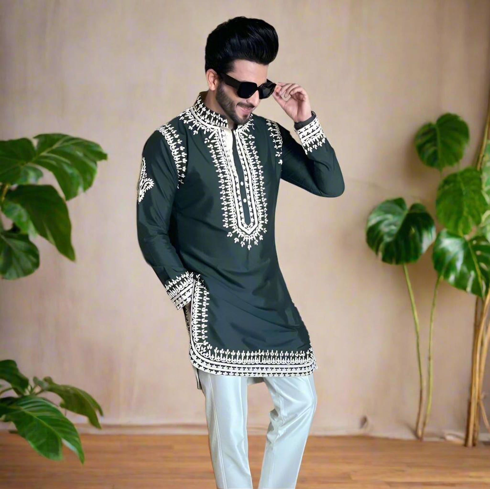 Men's Mehndi Ceremony Special Designer Kurta Set | New Stylish ...