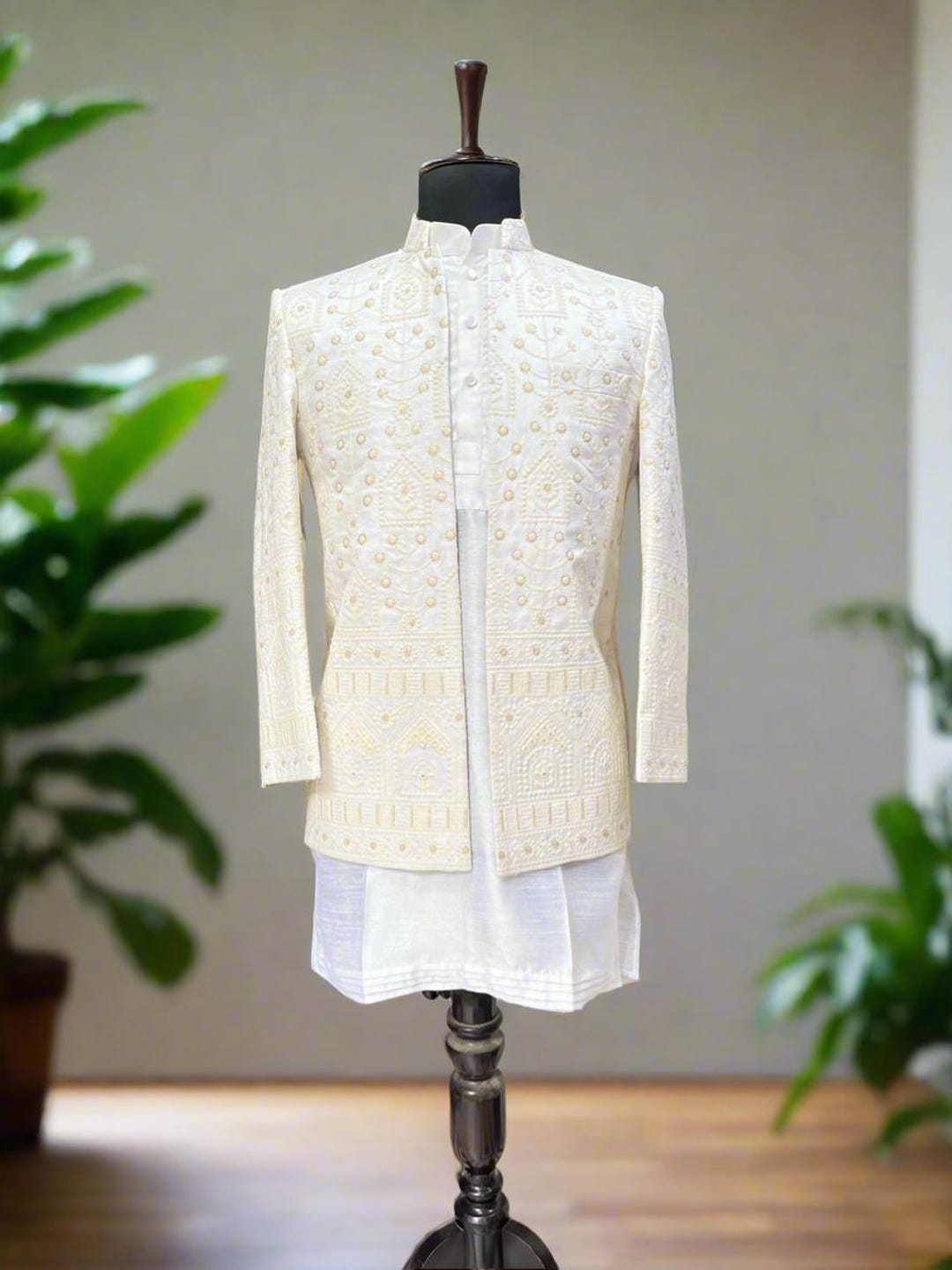 Men's White Silk Trending and Stylish Jodhpuri Set| Men's Wedding ...