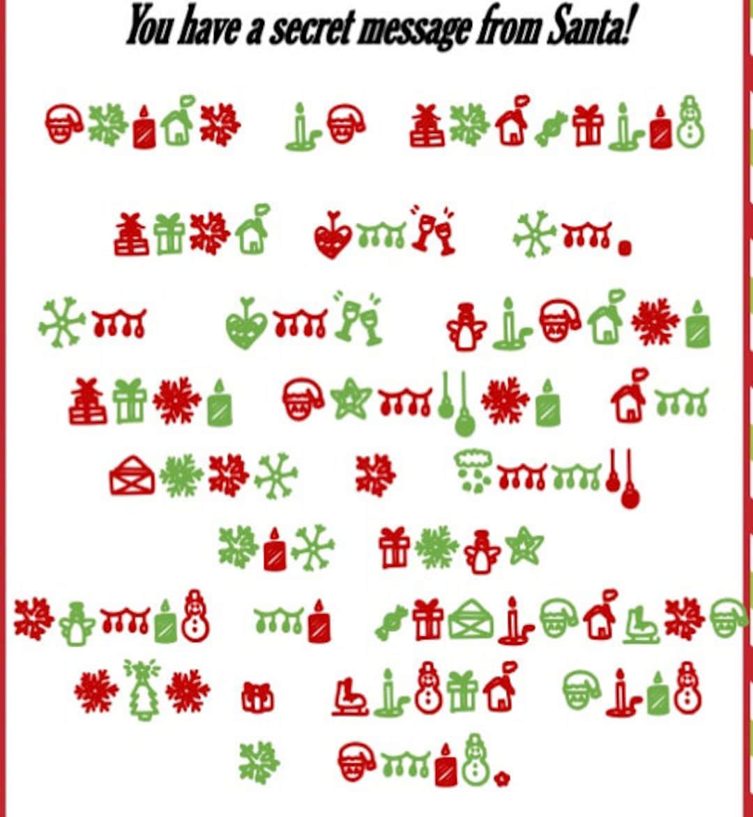 Personalized Letter From Santa With Secret Decoder - Custom Christmas ...