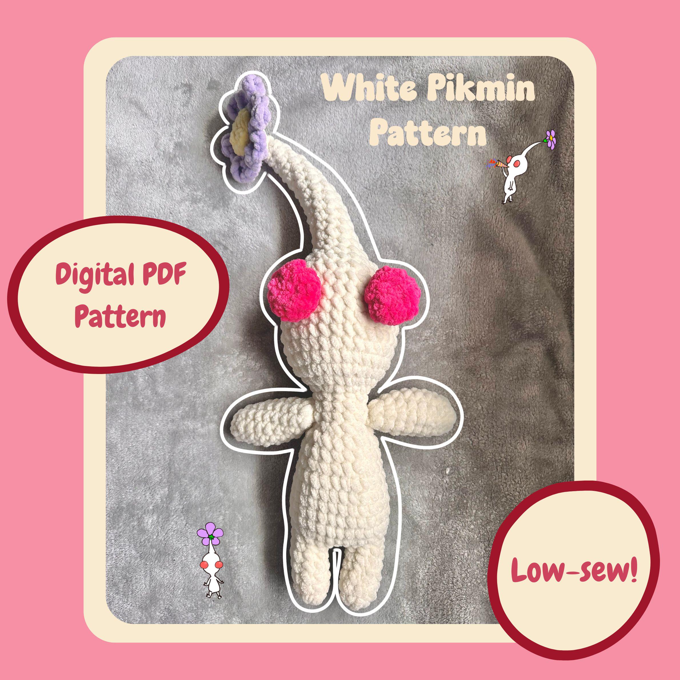 White Pikmin Crochet Plush Pattern - Etsy