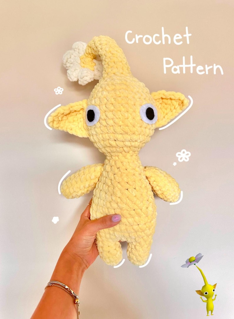 Yellow Pikmin Crochet Plush Pattern - Etsy