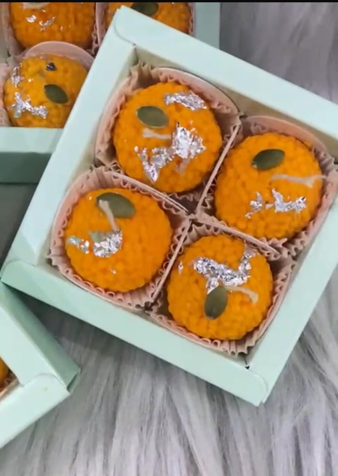 Box of 4 - Hand Made Laddoo Candle for Home Decor and Gifting ...