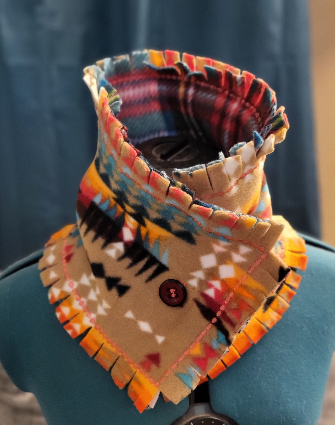 Fleece Southwest Cowl - Etsy