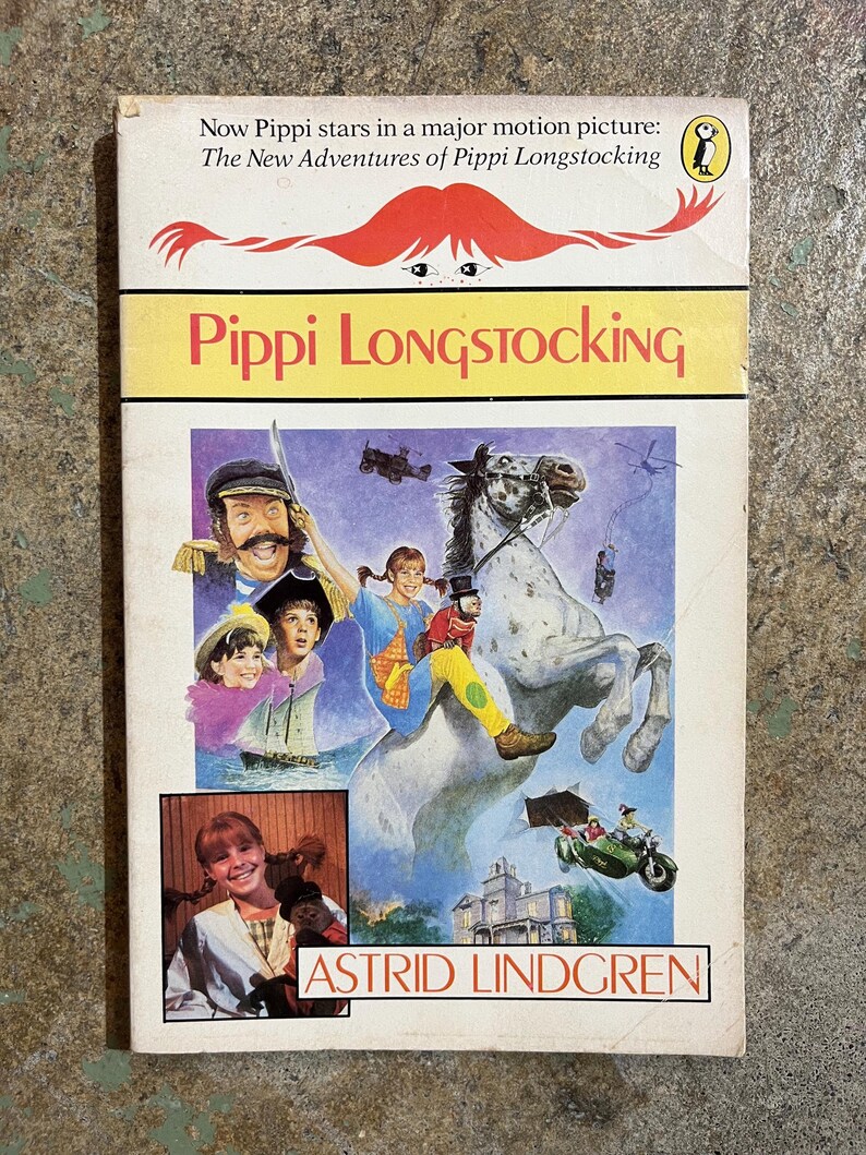 Pippi Longstocking by Astrid Lindgren 1988 Movie Tie-in!! - Etsy