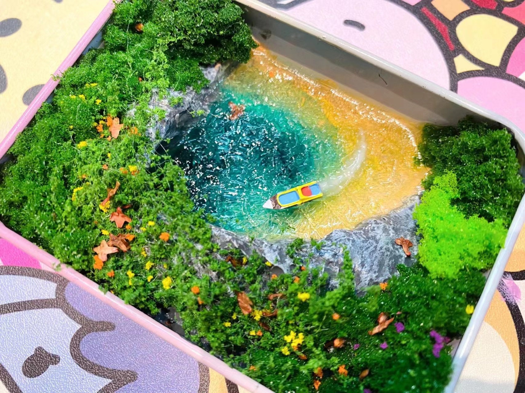 Mysterious Cave, Miniature Island Landscape, Green Series Micro ...