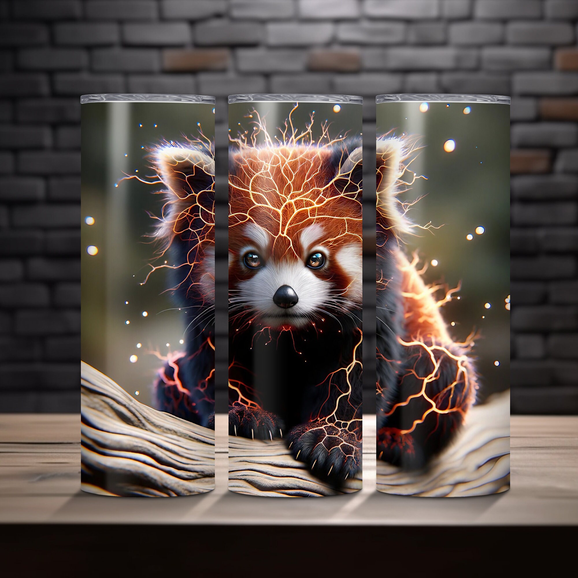 Panda Bear Bundle 20 Oz Skinny Tumbler Sublimation Design Digital ...