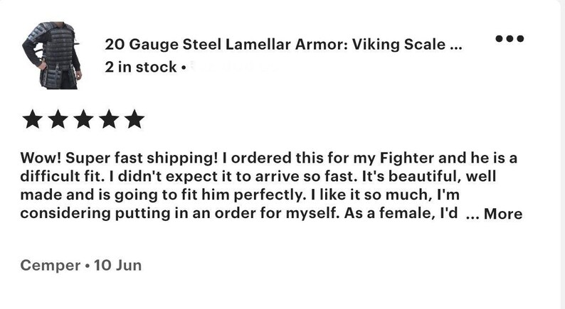 Handcrafted Blackened Steel Lamellar Armor 1 Mm Plate Include Layer ...