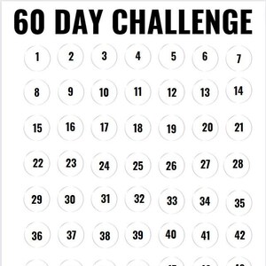 60 Day Challenge, Goal Setting, Progress Tracker, Habit Forming, A5 ...