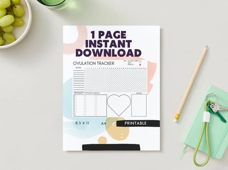 Ovulation Planner and Tracker, Pregnancy Test Strips Tracker, Ovulate ...