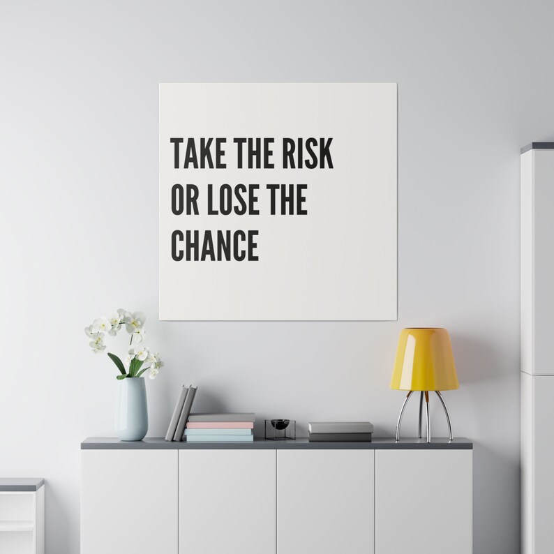 Inspirational Positive Motivational Wall Boho Canvas Wall Art Take the ...