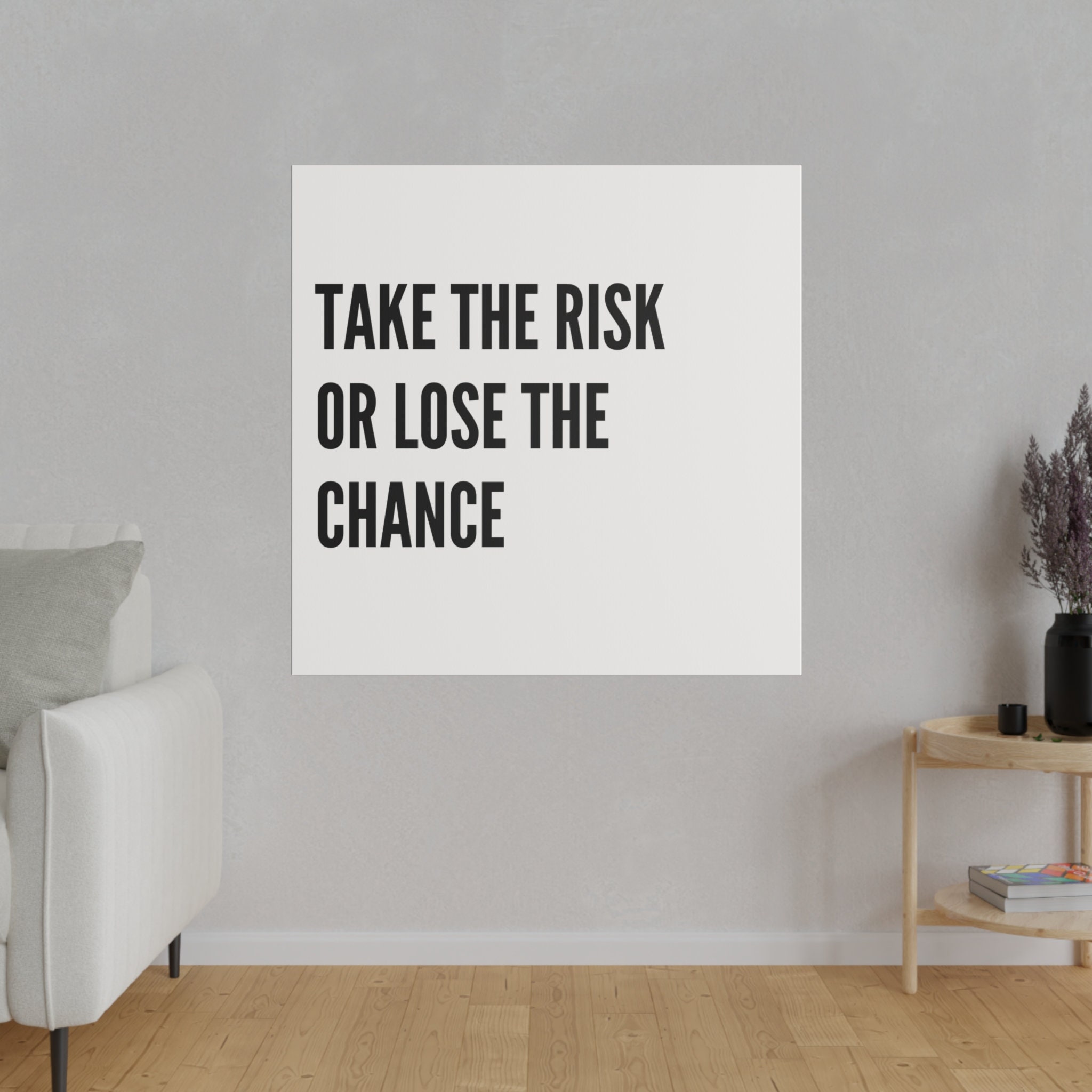 Inspirational Positive Motivational Wall Boho Canvas Wall Art Take the ...