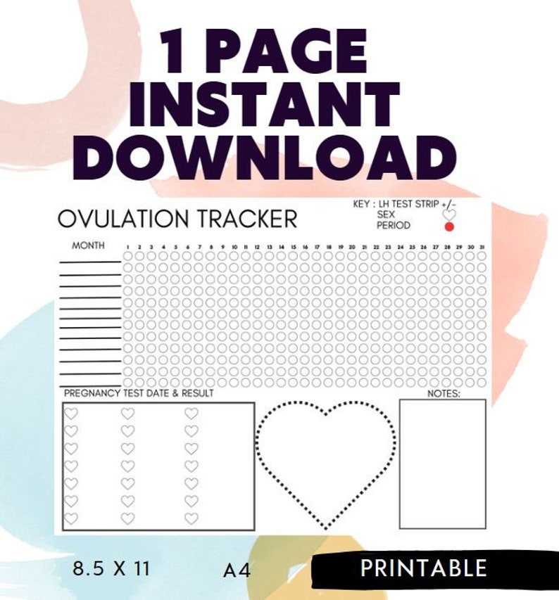 Ovulation Planner and Tracker, Pregnancy Test Strips Tracker, Ovulate ...