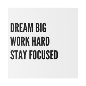 Inspirational Positive Motivational Wall Boho Canvas Wall Art dream Big ...