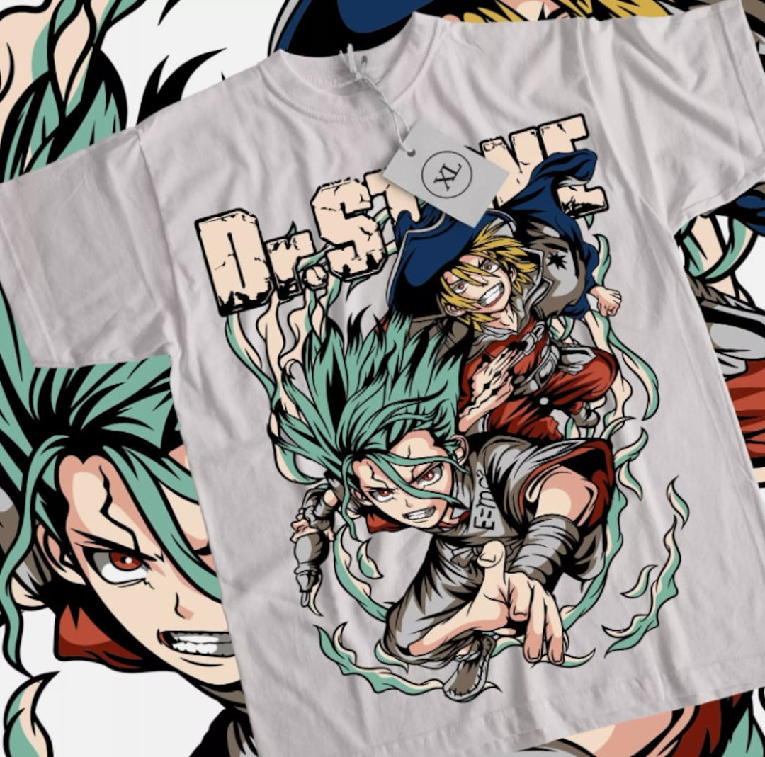 Dr. Stone T-shirt Senku Ishigami Ryusui Asagiri Seiyuu Vintage Shirt ...