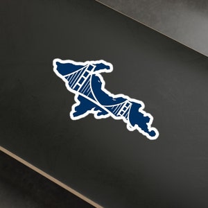 Upper Peninsula Sticker for Car Decal Michigan Mackinac Bridge Souvenir ...