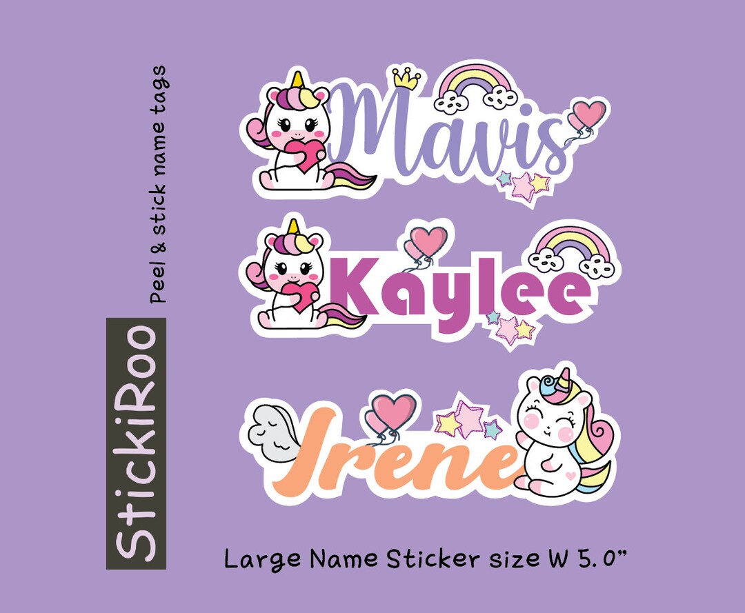 Cute Daycare Stickers - Cute Unicron Name Stickers - Cute Waterproof ...
