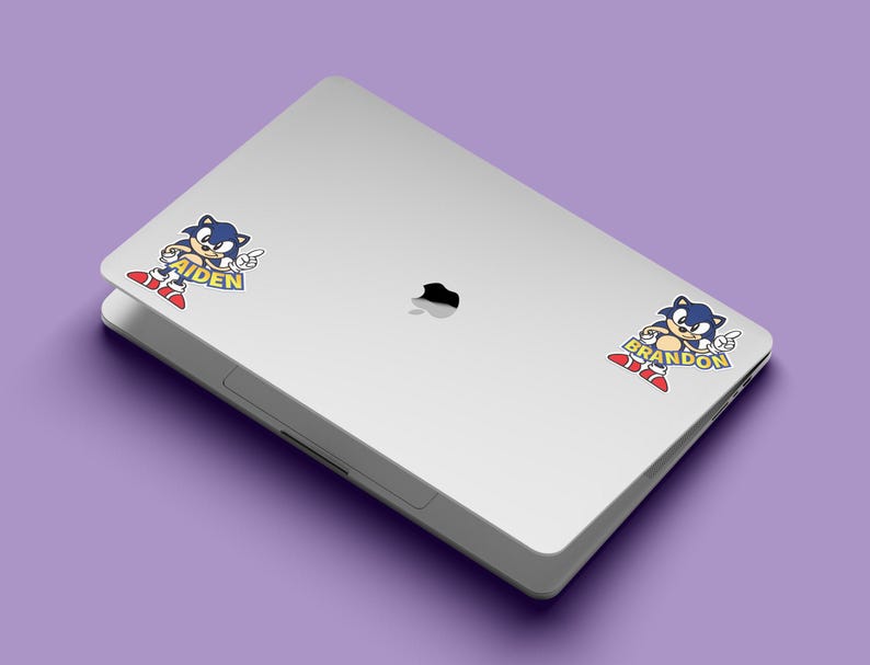 Sonic the Hedgehog - Sonic Name Sticker - Kids Name Labels - Dishwasher ...