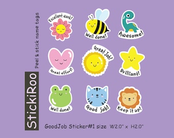 Good Job Reward Stickers Positive Vibe College Student - Etsy