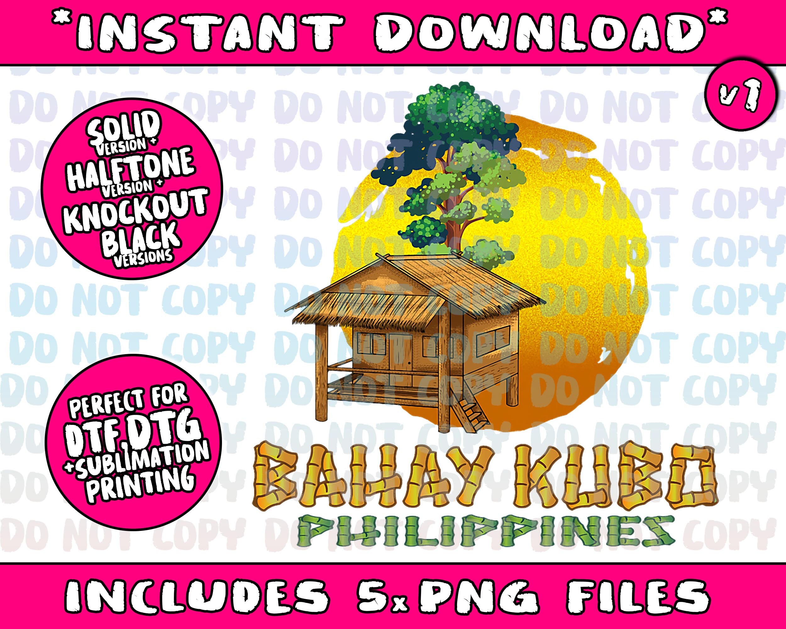 Bahay Kubo Nipa Philippines Bukid Pinoy Farm Home Souvenir Png Bundle ...
