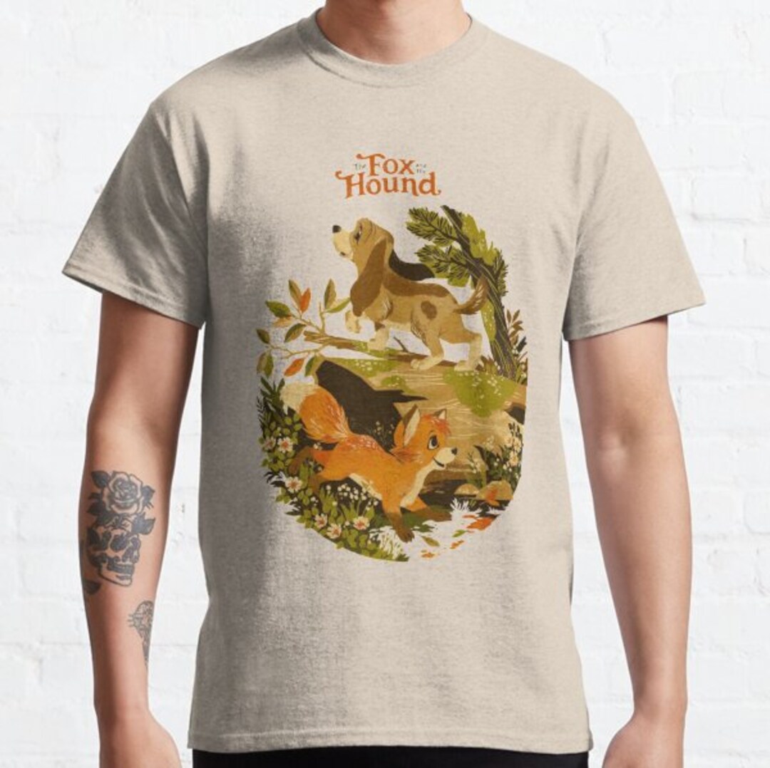 Cartoon Fox and Hound Cute Merch Classic .jpg T-shirt, Sweatshirt ...
