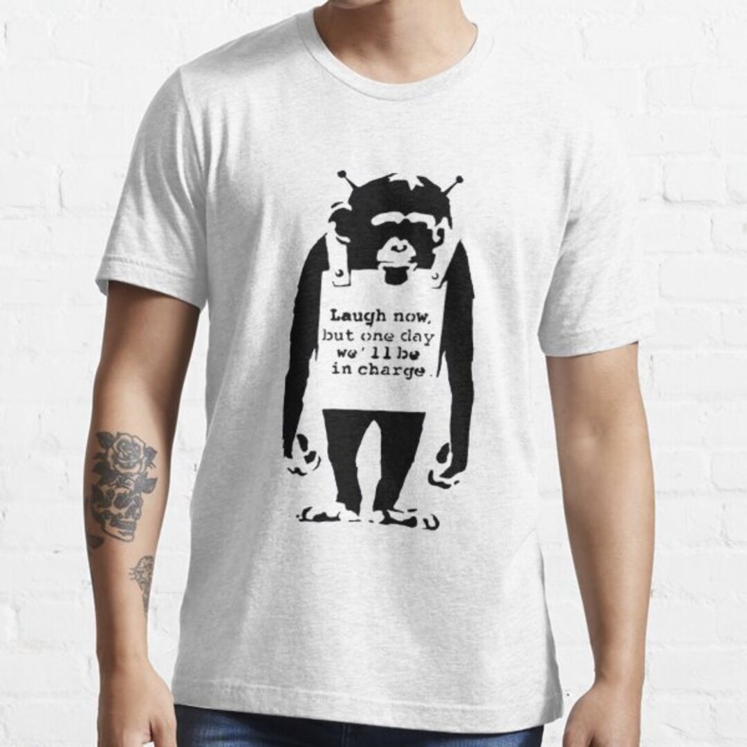 Banksy Monkey. Laugh Now but One Day We&39ll Be in Charge Essential ...