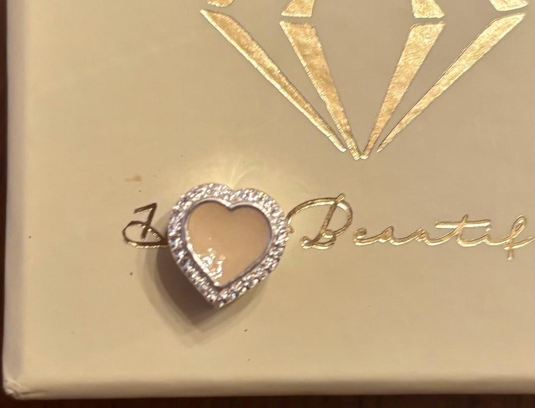 Heart Pandora Charm With Birthstone, Simulated Breast Milk Jewelry ...