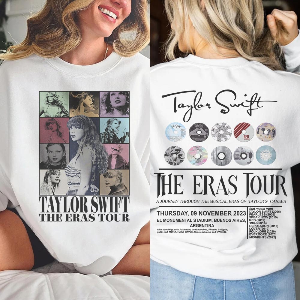 The Eras Tour Date T-Shirt, The Eras Tour Taylor Merch sold by Ceciley ...