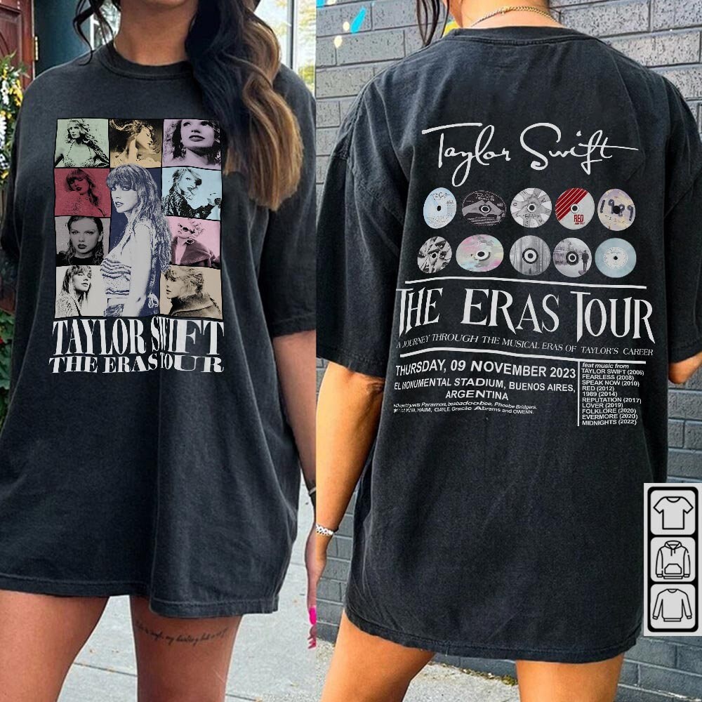 The Eras Tour Date T-Shirt, The Eras Tour Taylor Merch sold by Ceciley ...