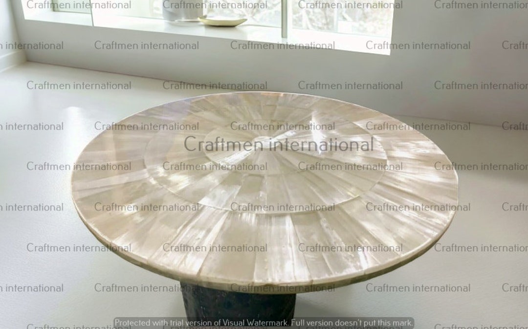 Sunburst Selenite Table Top, Coffee Table, Dining Table, Living Room ...