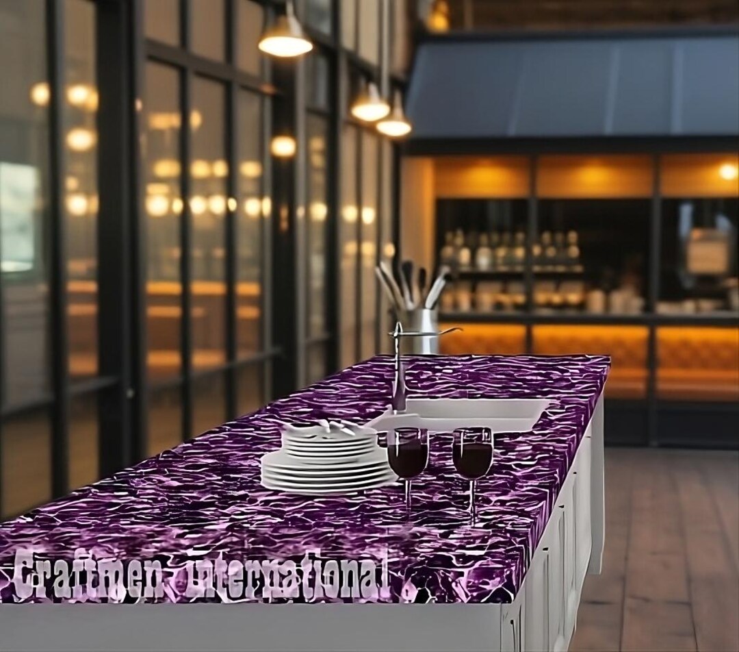 Amethyst Counter Top, Kitchen Counter Top, Luxury Counter Top, Handmade ...