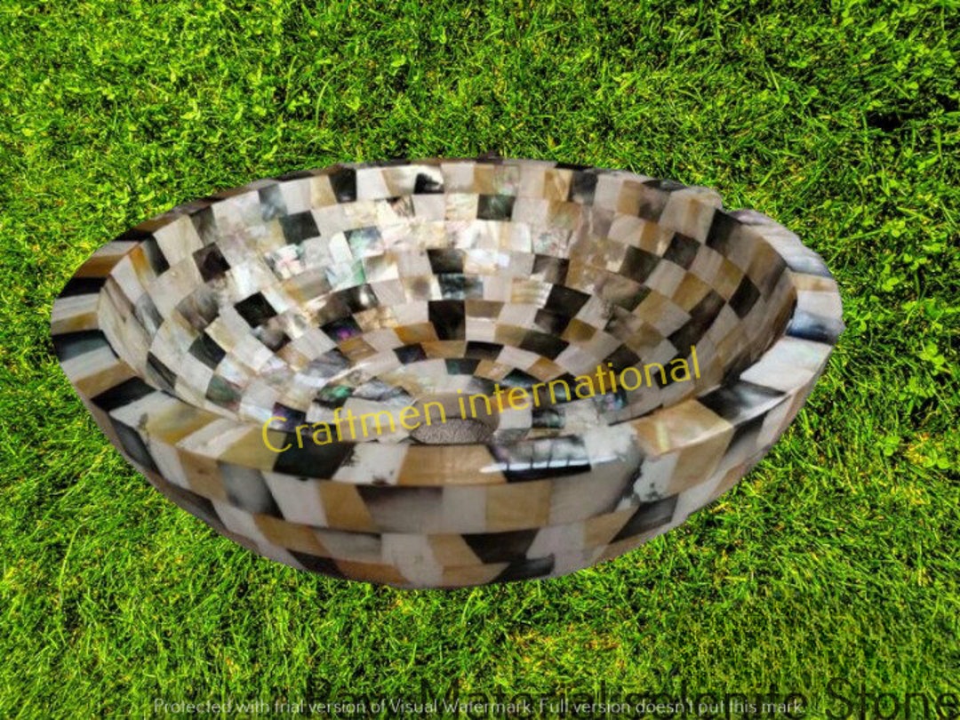 Marble Mop Stone Wash Basin / Sink Semi Precious Stones - Etsy