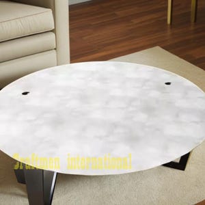 White Quartz Round Table, Coffee End Table, Dining Table Top, Quartz ...