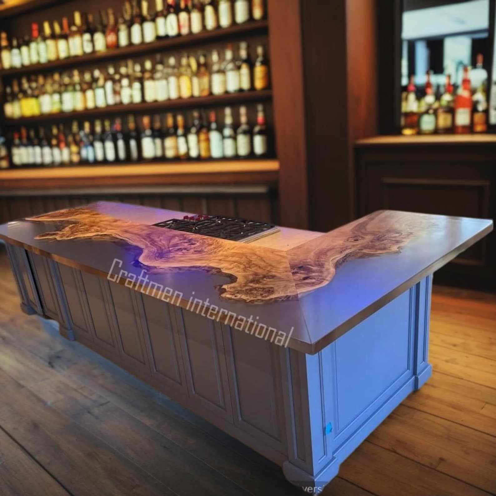 Clear Kitchen Counter Top, Bar Counter Top, Epoxy Counter Top, Live ...