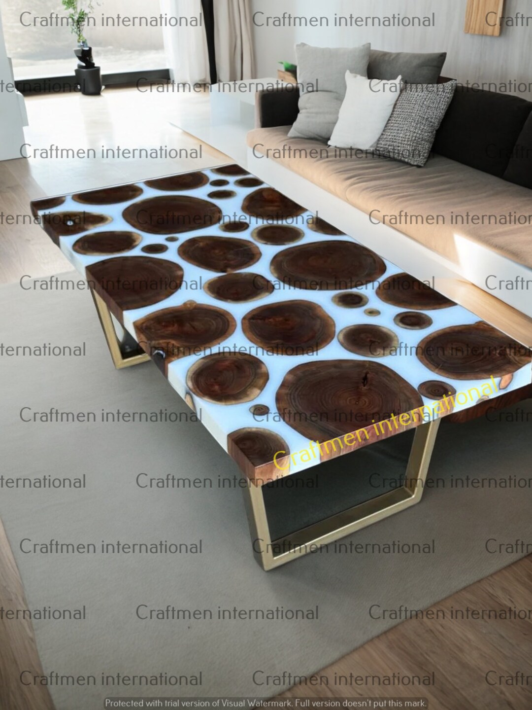 White Epoxy Table, Handmade Table Top, Bar Epoxy Table, Made to Order ...