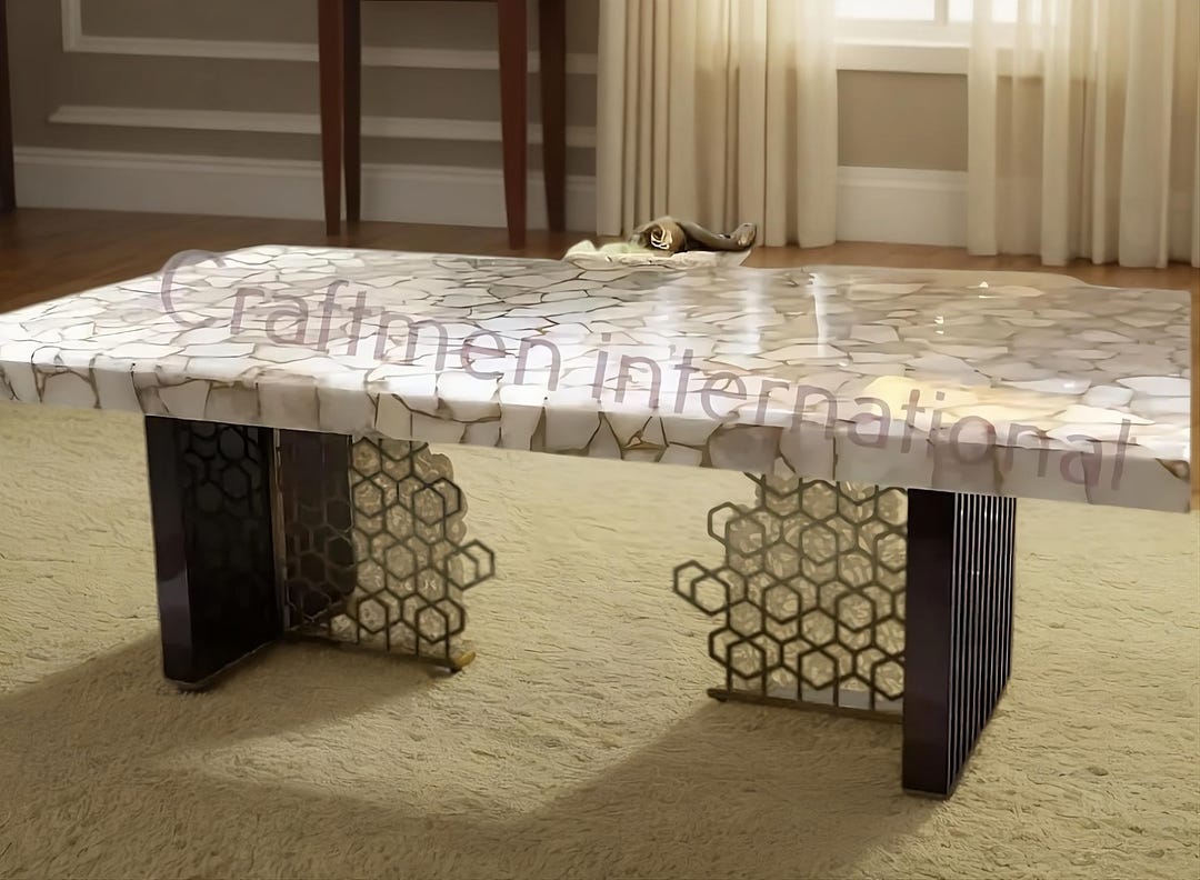 White Quartz Table Top, Dining Table, Coffee Table Top, Center Table ...