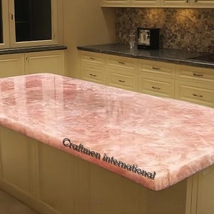 Rose Quartz Counter Top, Quartz Counter Slab, Kitchen Counter, Bar ...