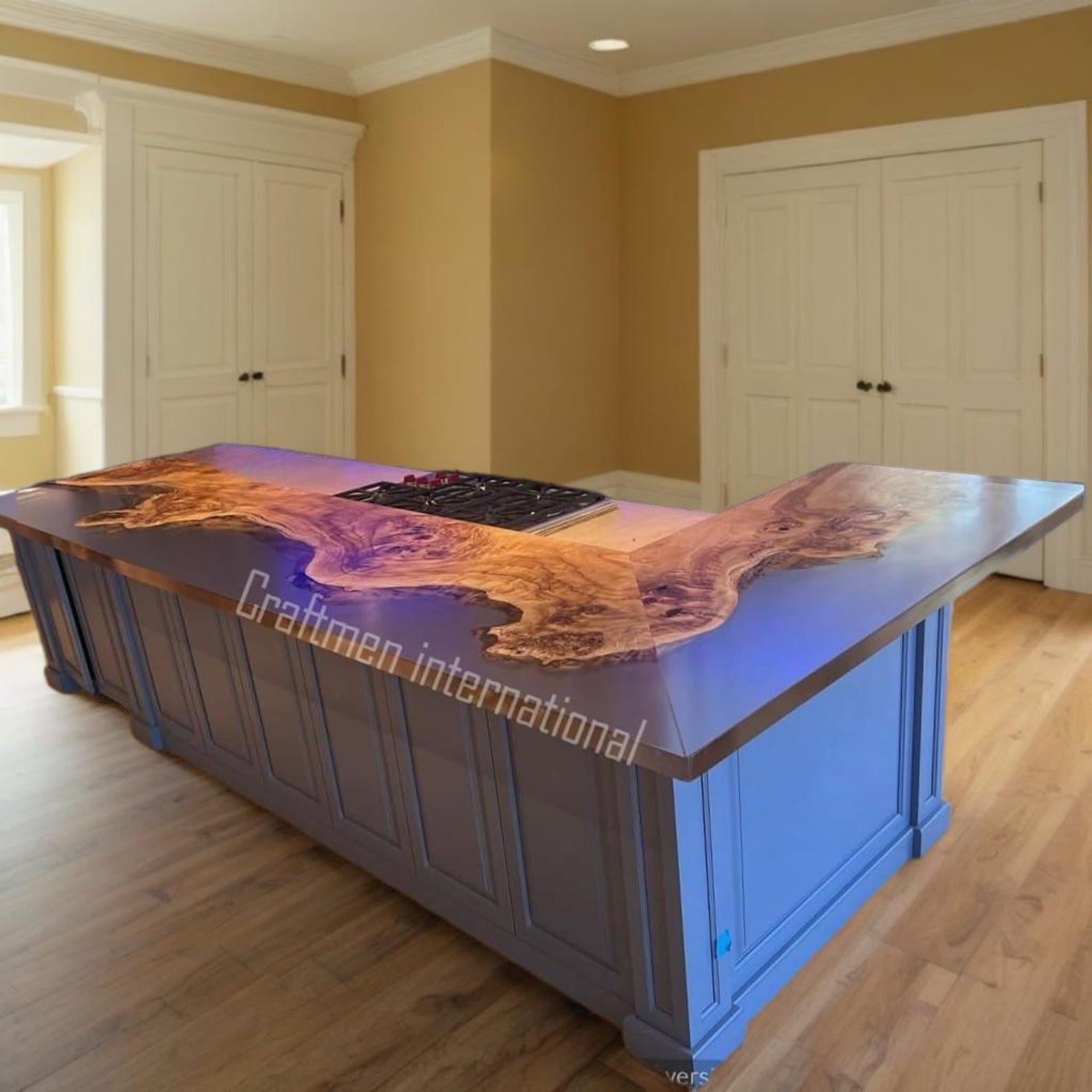 Clear Kitchen Counter Top, Bar Counter Top, Epoxy Counter Top, Live ...