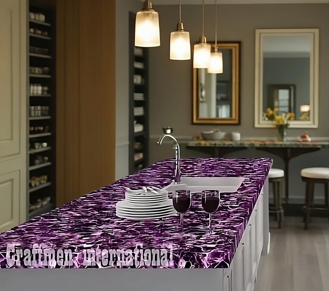Amethyst Counter Top, Kitchen Counter Top, Stone Counter Top, Luxury ...