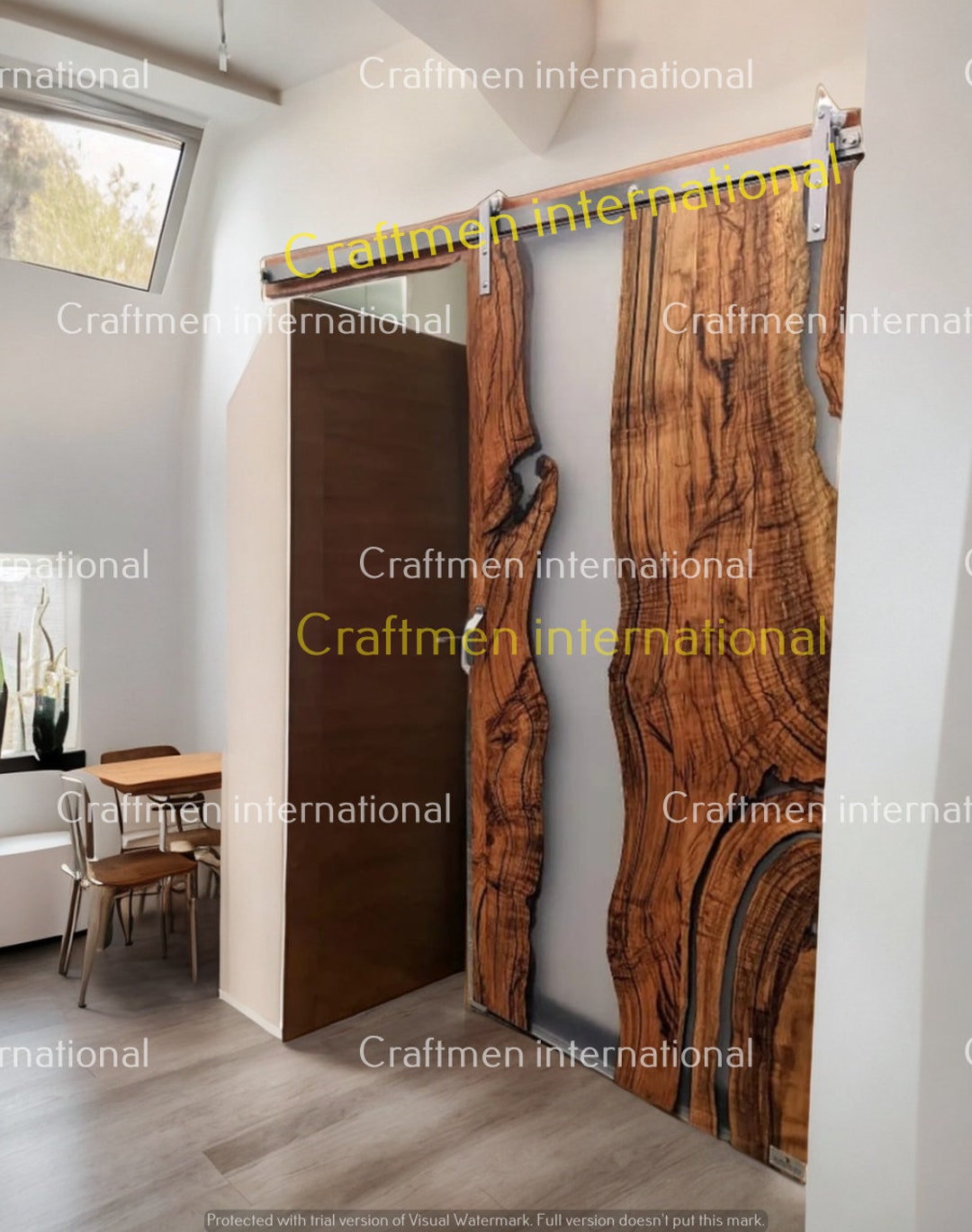 White River Epoxy Door, Epoxy Kitchen Door , Epoxy Barn Door, Live Edge ...