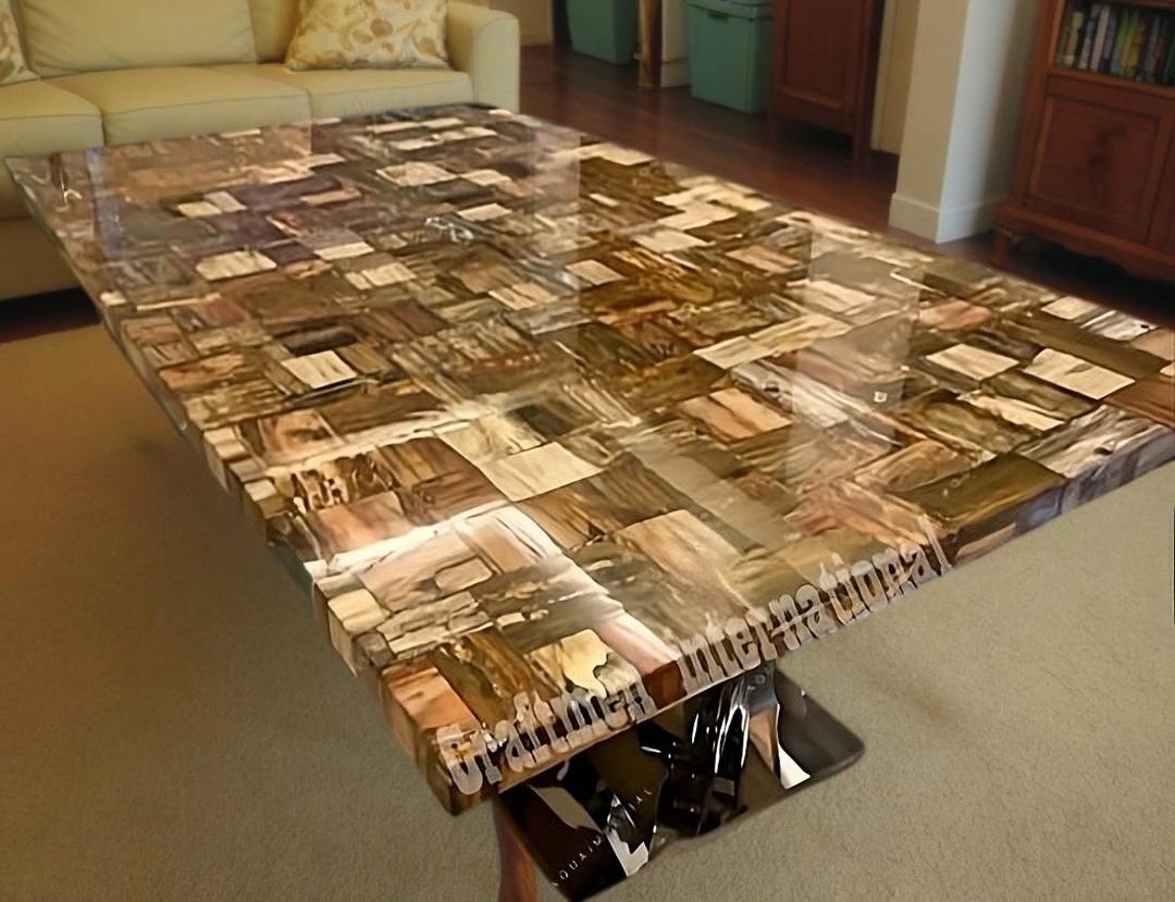 Petrified Wood Table Top, Coffee Table Top, Home Decor, Petrified Wood ...