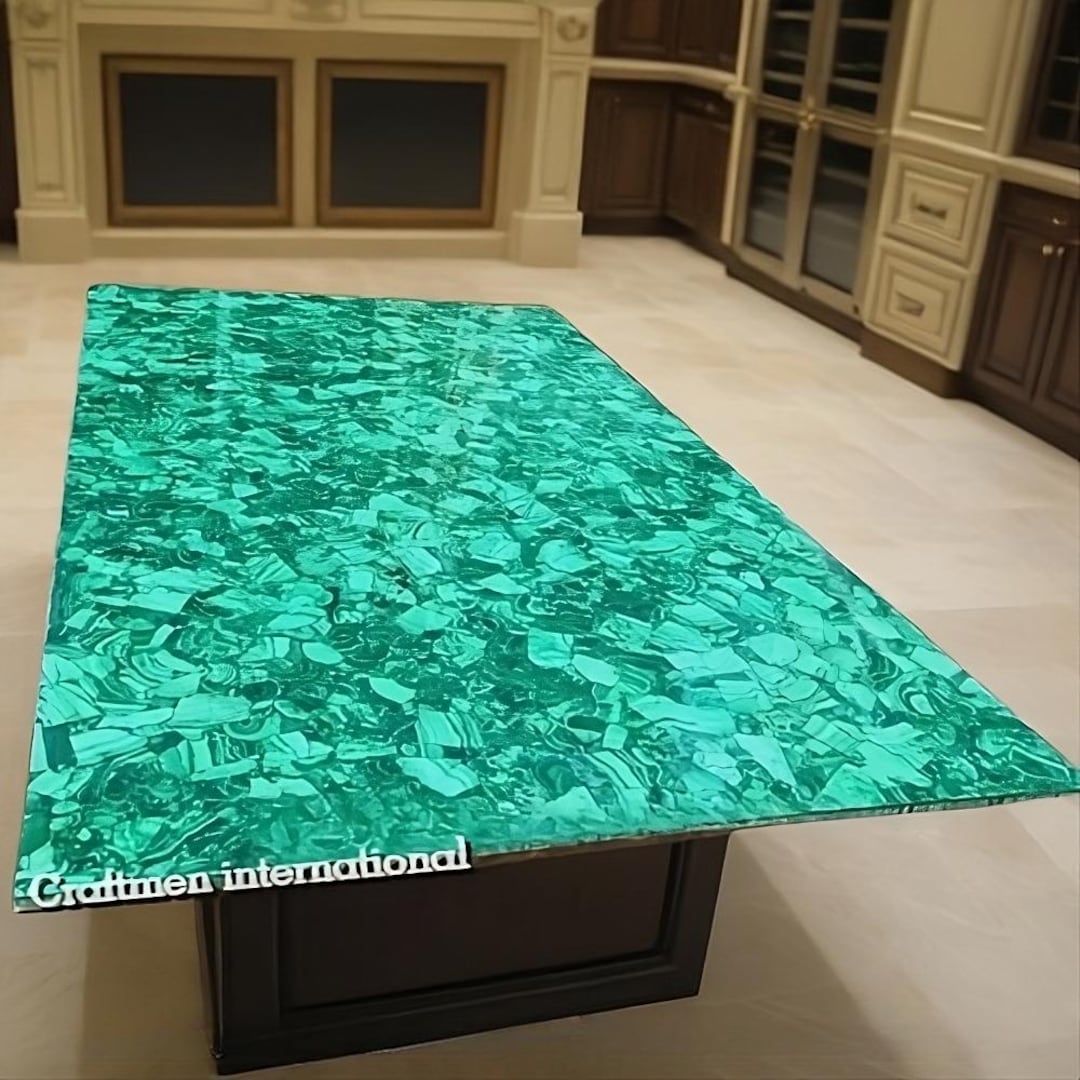 Green Malachite Counter Top, Kitchen Counter Top, Luxury Counter Top ...